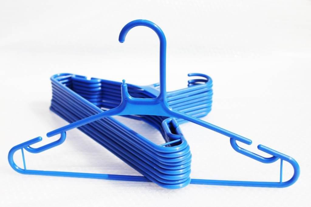Heavy Duty Coat Hangers with Strengthen Bar – Blue | Hangersrus