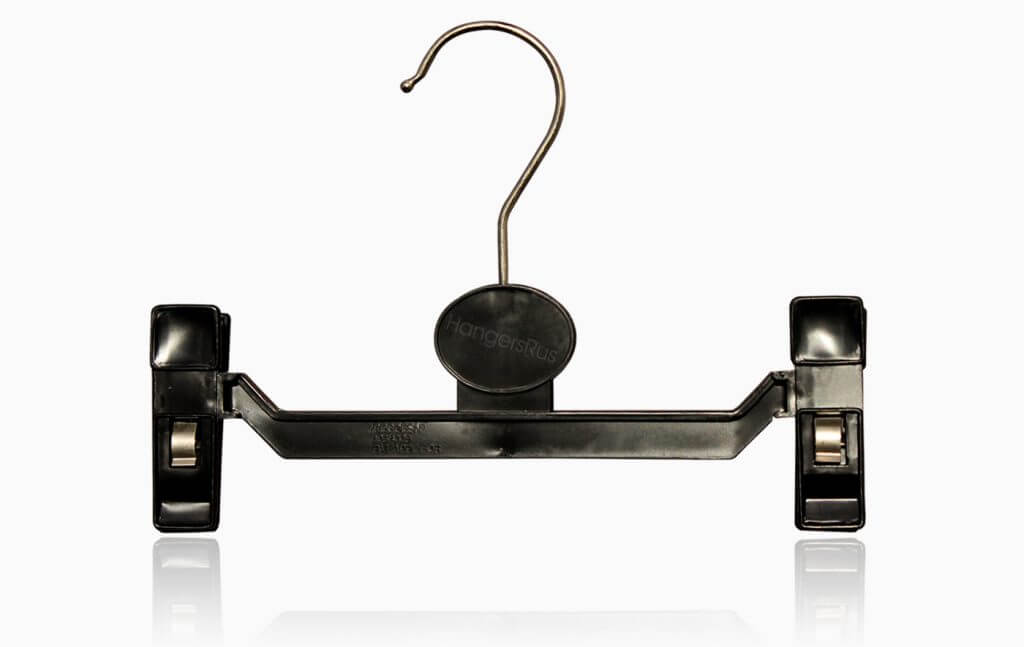 Children’s Black Plastic Slide Lock Clip Hangers – 25 CM | Hangersrus